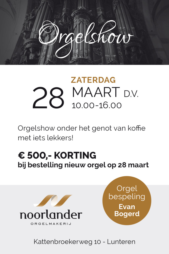 Nieuws | Noorlander Organs