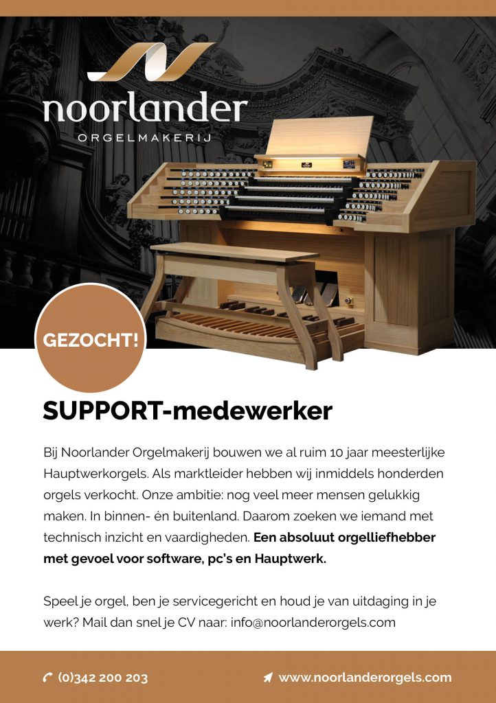 Orgelmakerij Noorlander B.V. | Hauptwerkorgels